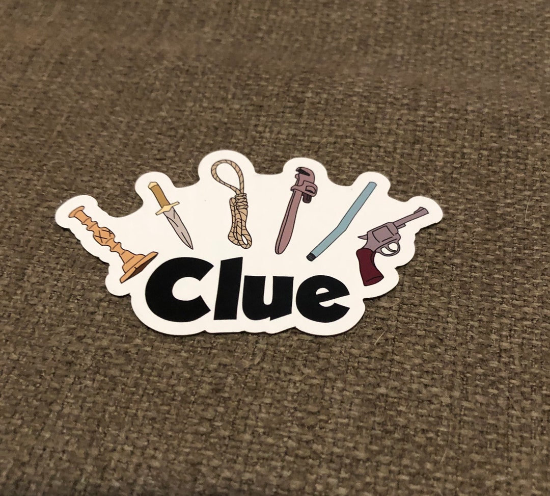 Clue Magnet Logo Comedy Movie & Game Whodunnit Murder Mystery Unique ...
