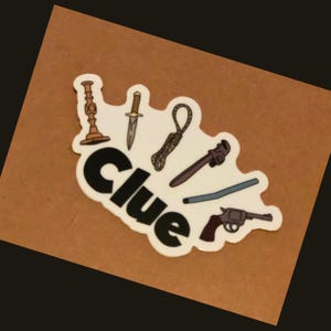 Clue Sticker - Logo - Comedy Movie and Game - Whodunnit - Murder ...