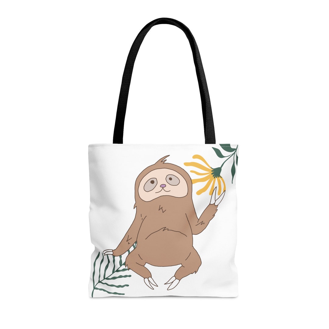 Cute Adorable Simple Peace Sign Sloth Funny Graphic Hand Bag - Etsy