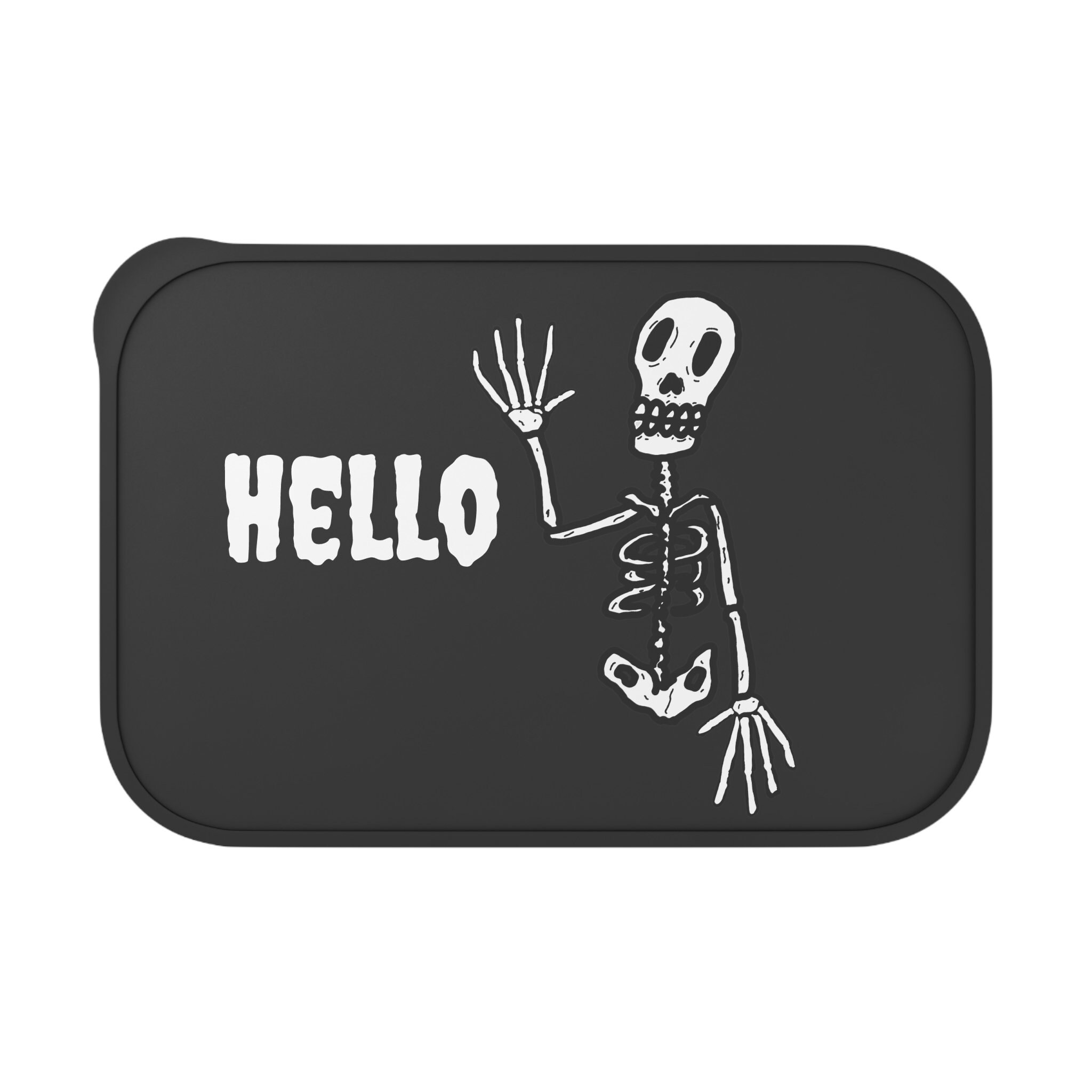 Cute Waiving Smile Halloween Skeleton School Work Lunch Box Designed ...