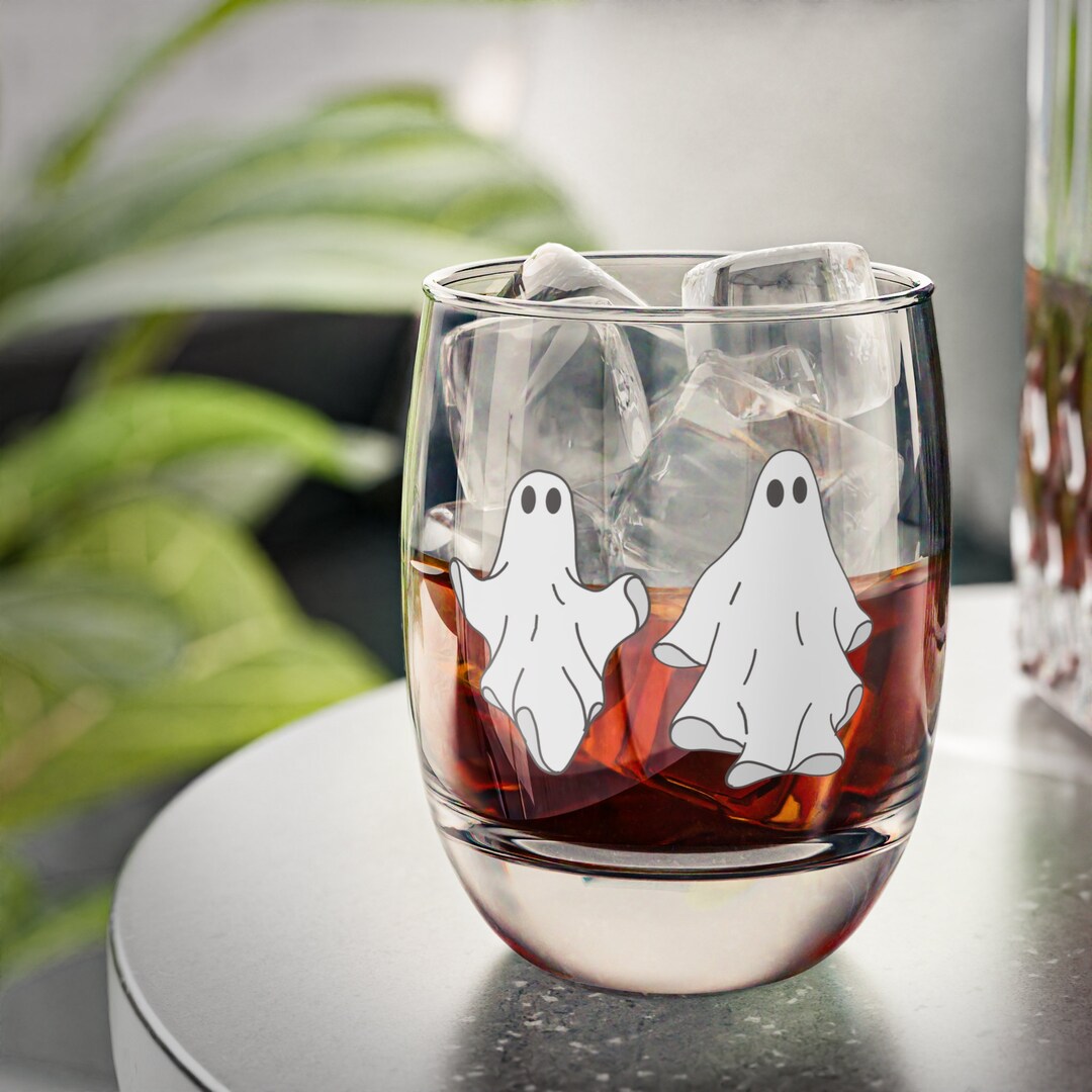 Two Cute Ghost Friends Simple Spooky Halloween Graphic Drink - Etsy