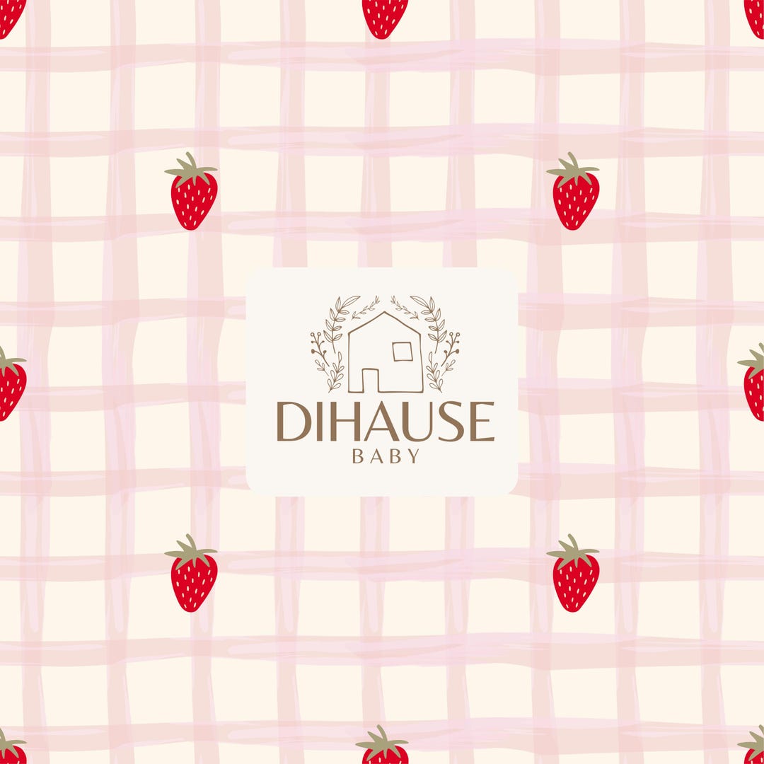 Gingham Strawberry Seamless Pattern, Gingham Strawberry Pattern, Boho ...