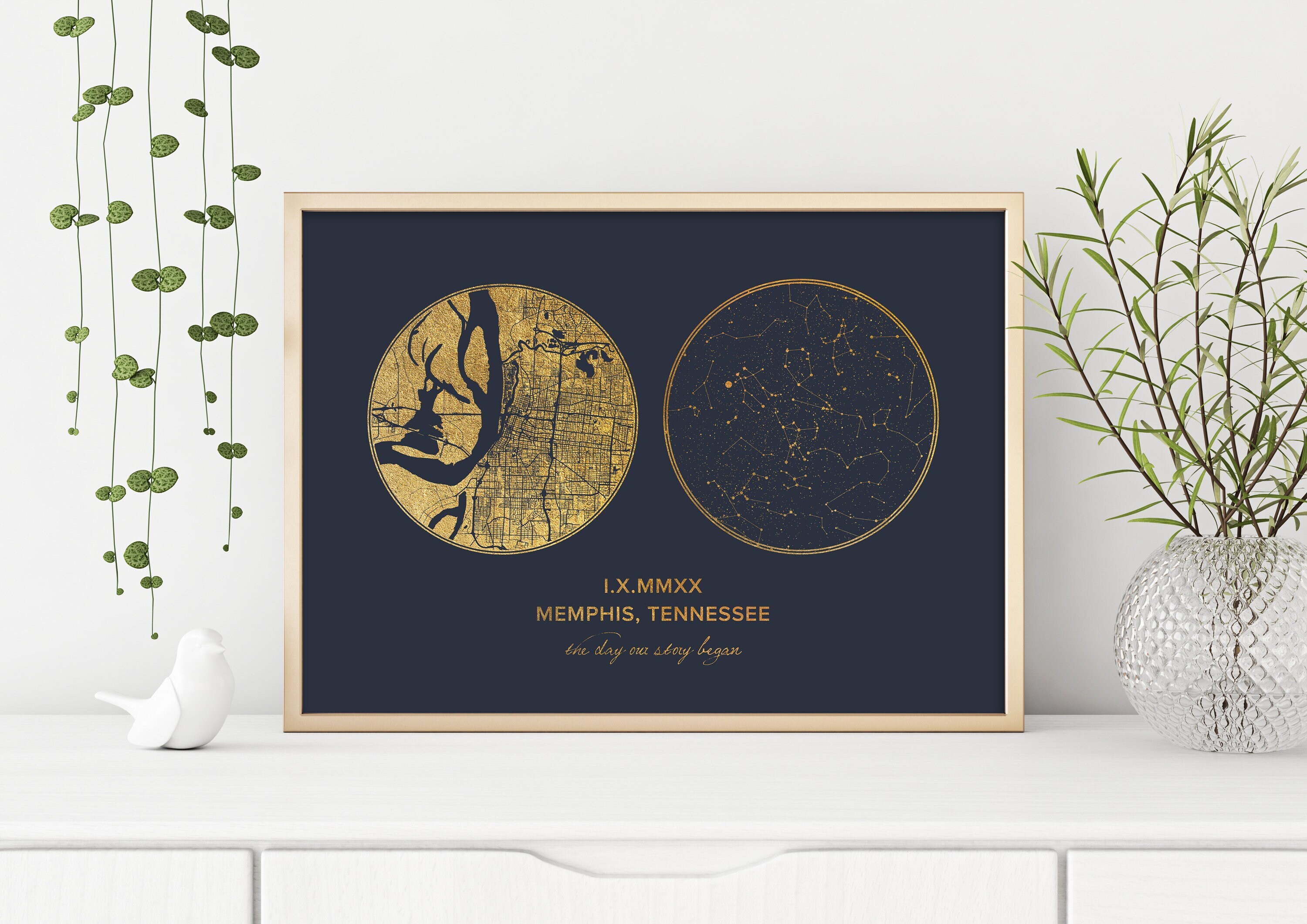 The Day Our Story Began 100% Accurate Star Map and Location | Etsy