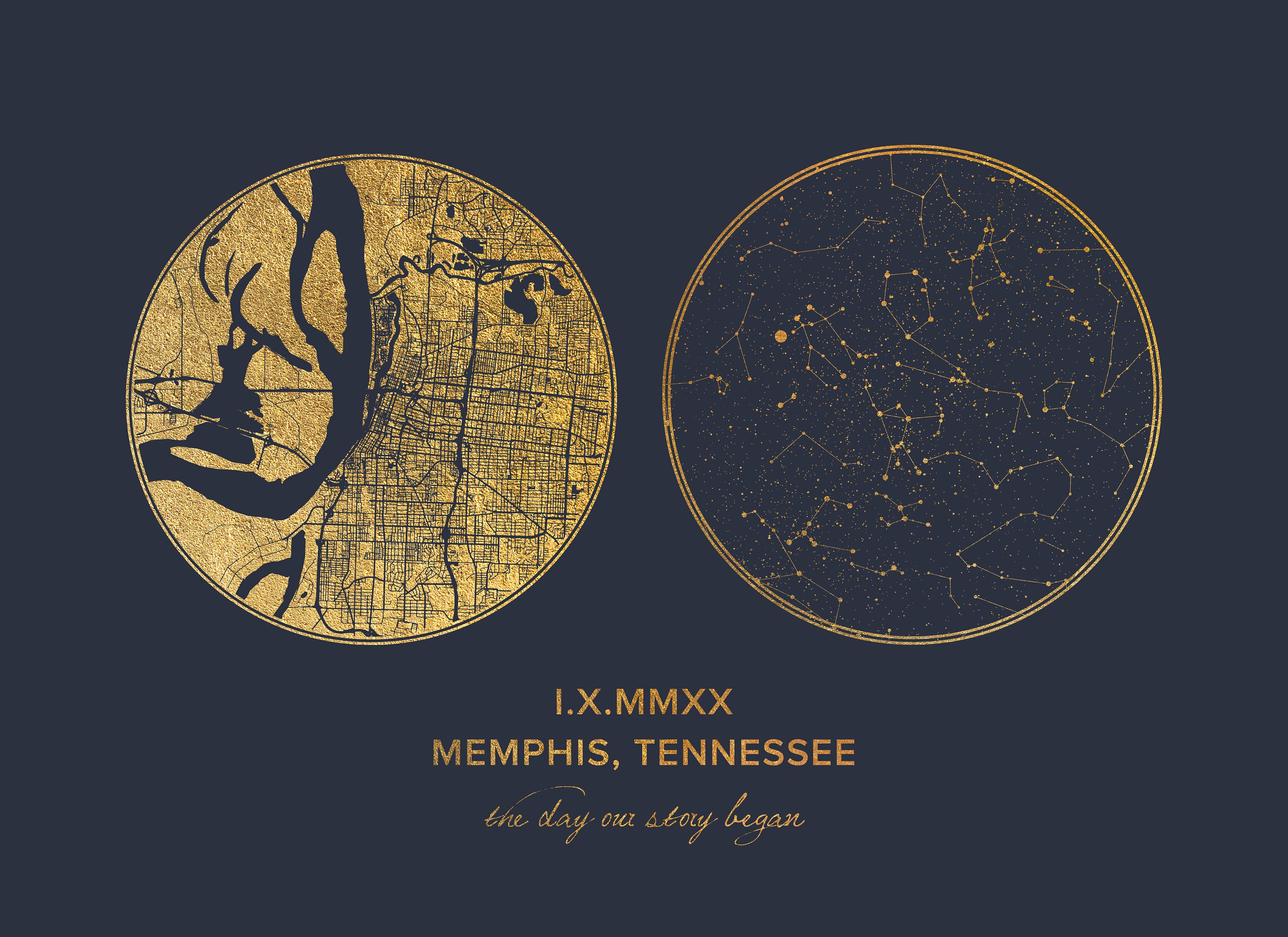 The Day Our Story Began 100% Accurate Star Map and Location - Etsy