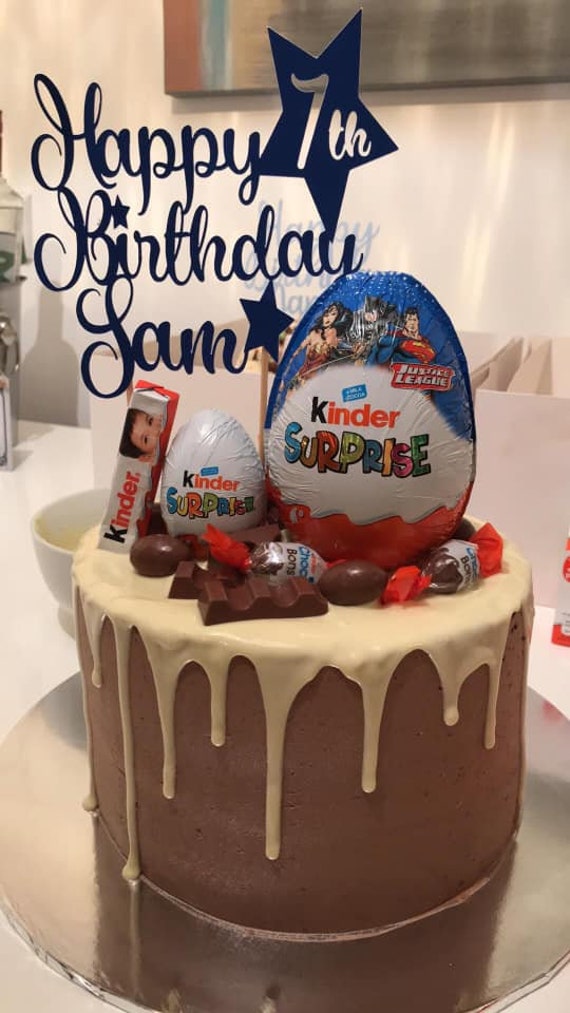 Personalised Happy Birthday Cake Topper Age Topper | Etsy