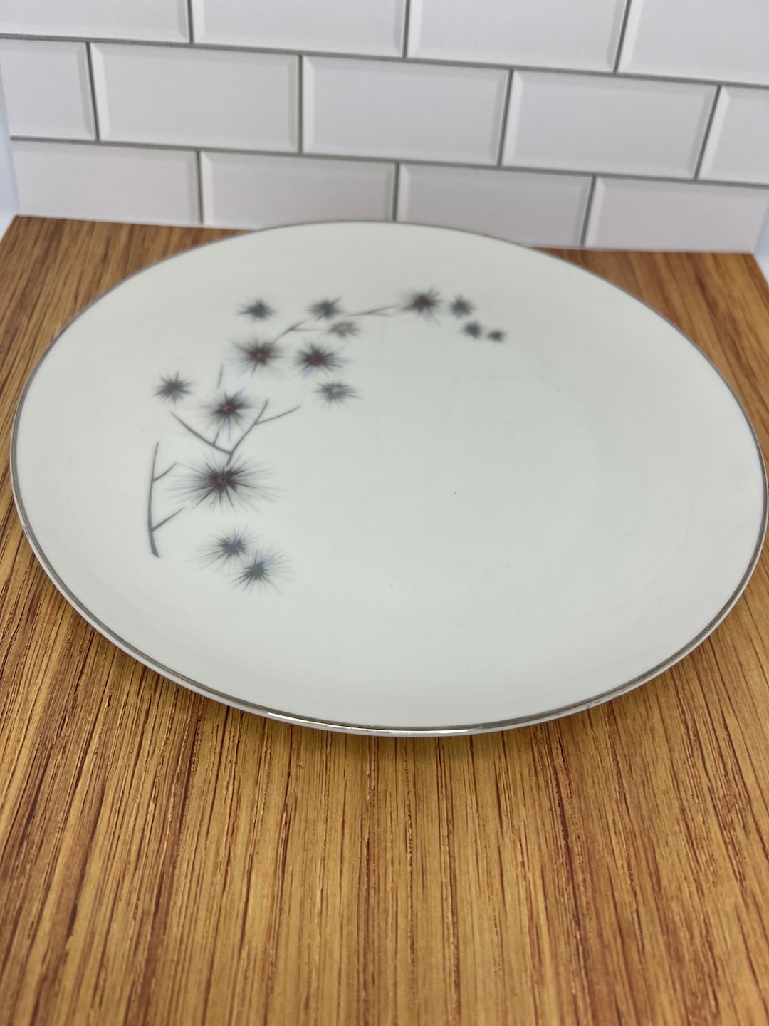 Vintage Creative Fine China 1012 Atomic Platinum Starburst Luncheon ...