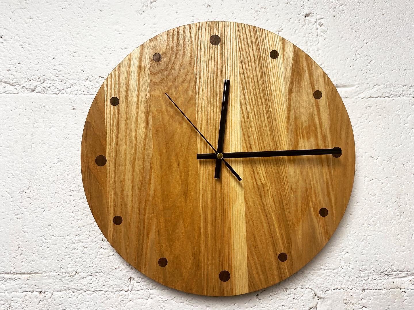 12 Wall Clock / Wooden Clock / Hardwood Clock / Silent Mechanism - Etsy