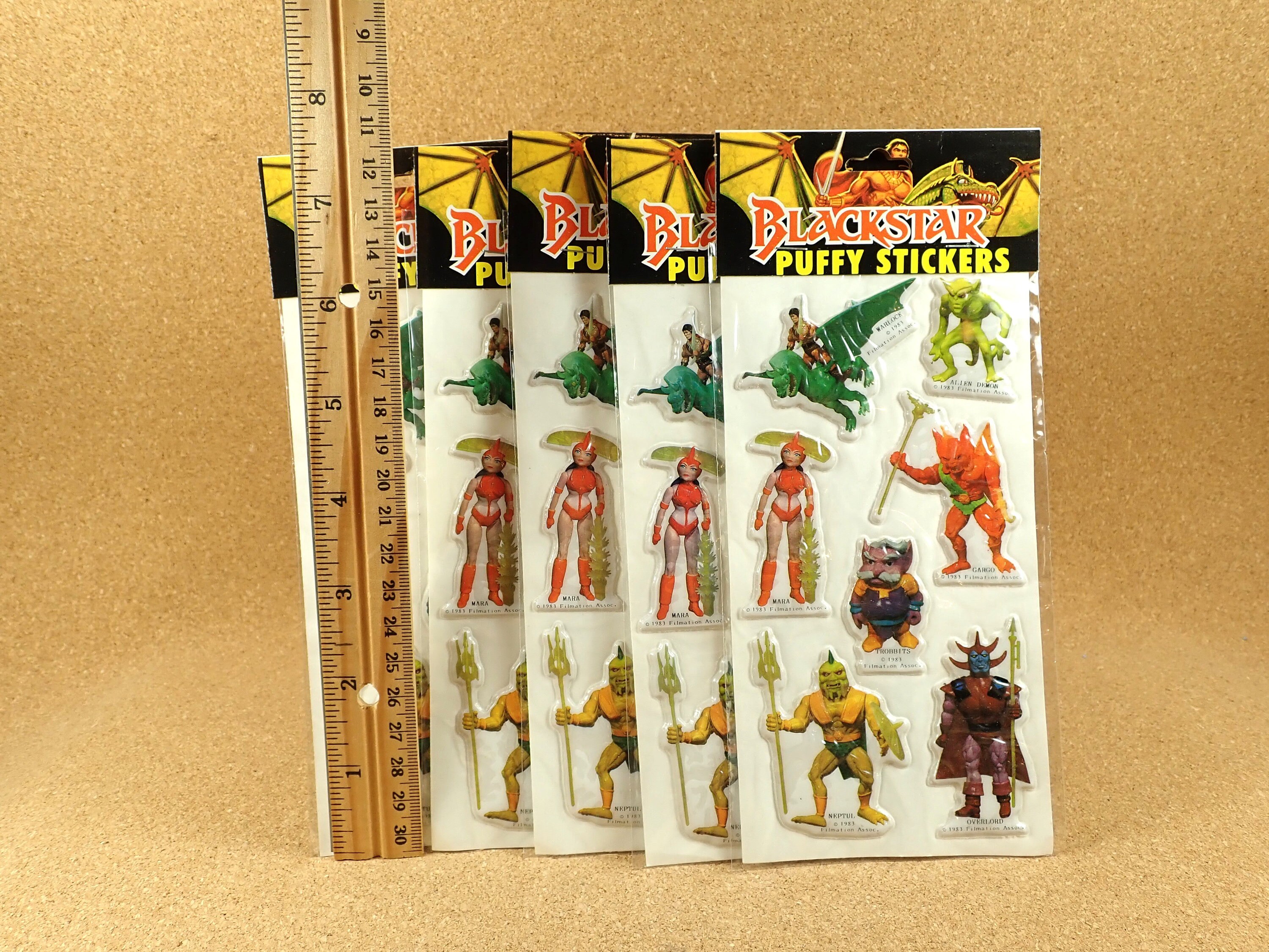 Vintage Blackstar Puffy Sticker Sheet Collectible Unused and Sealed ...
