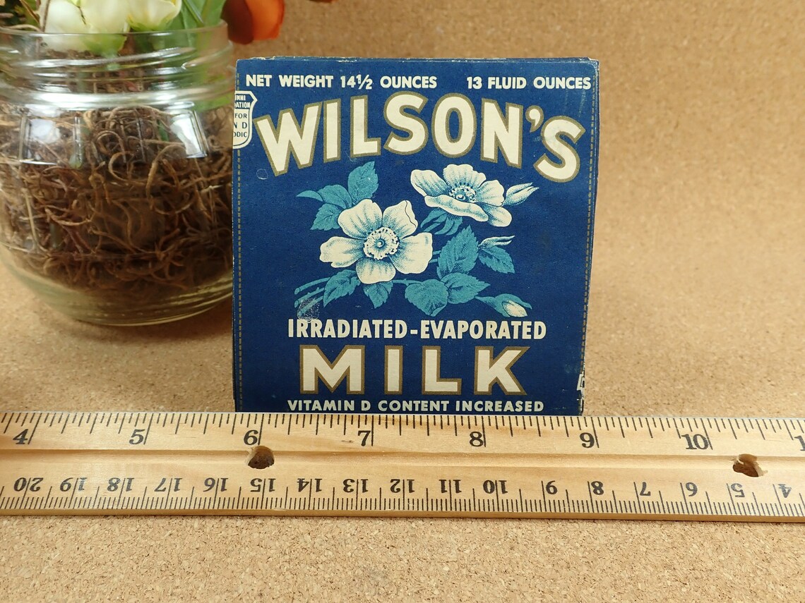 Vintage Wilson's Irradiated Evaporated Milk Label - Collectible Set of ...
