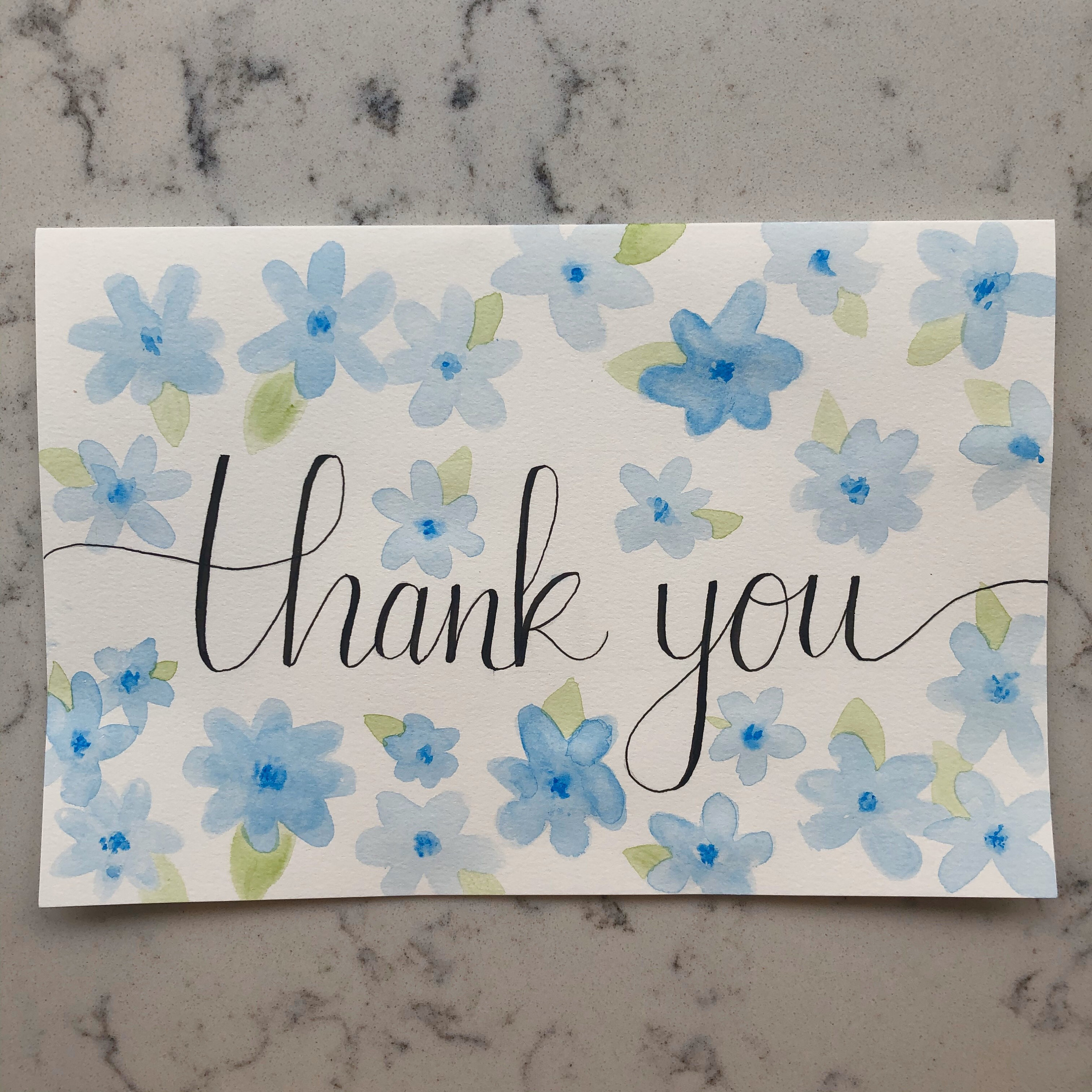 Thank You Images With Blue Flowers