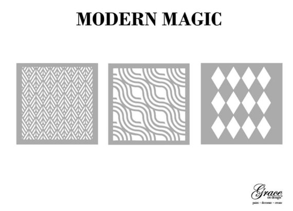 Painting Modern Magic Stencil by Grace on Design Tools etna.com.pe