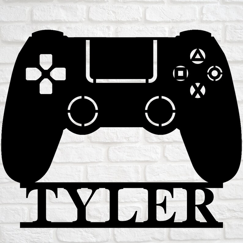 Controller Sign Gamer Metal Sign Gamer Name Sign Metal - Etsy