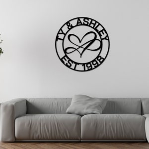 Custom Metal Sign Infinity Name Sign, Personalized Infinity Sign ...
