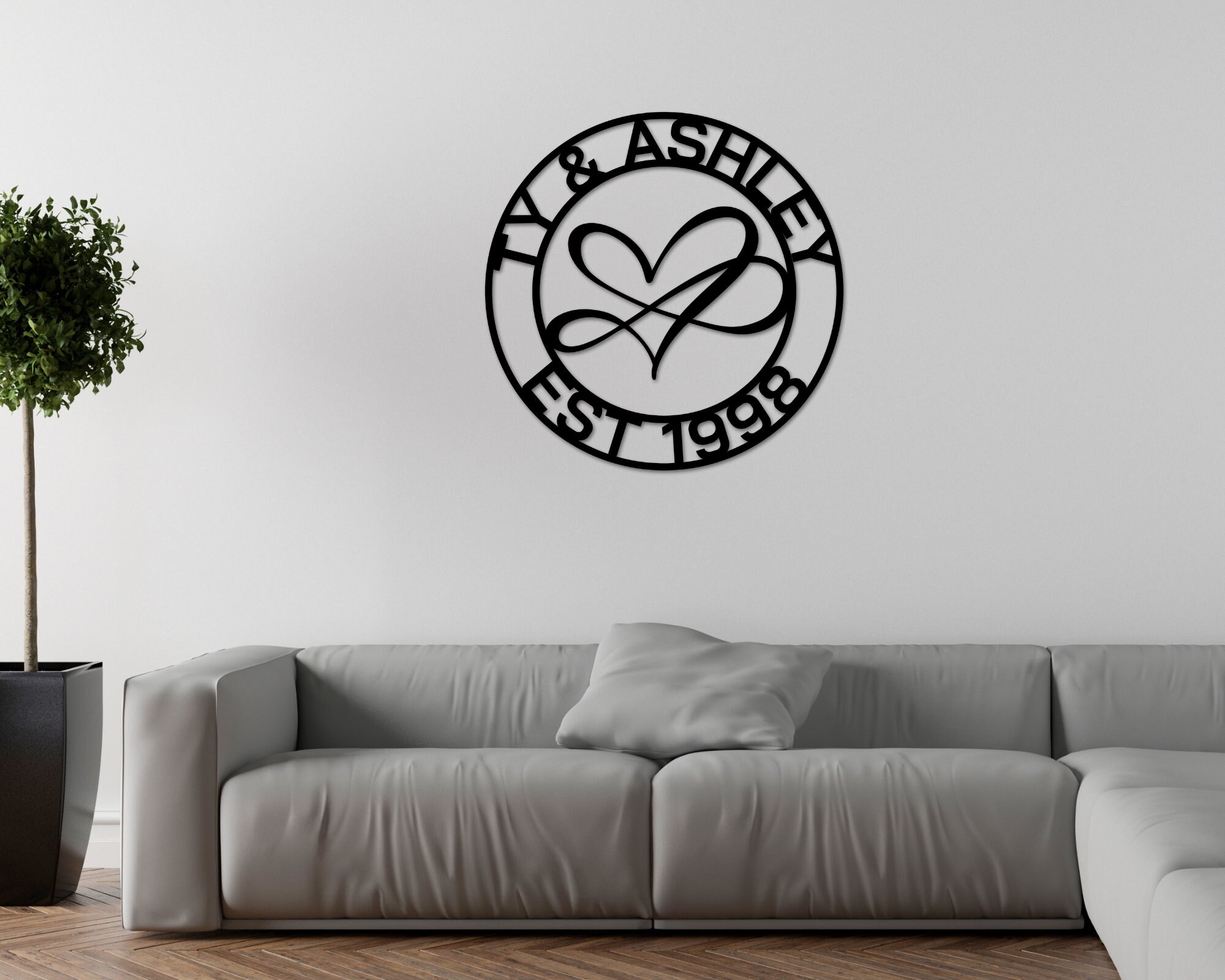 Custom Metal Sign Infinity Name Sign, Personalized Infinity Sign ...