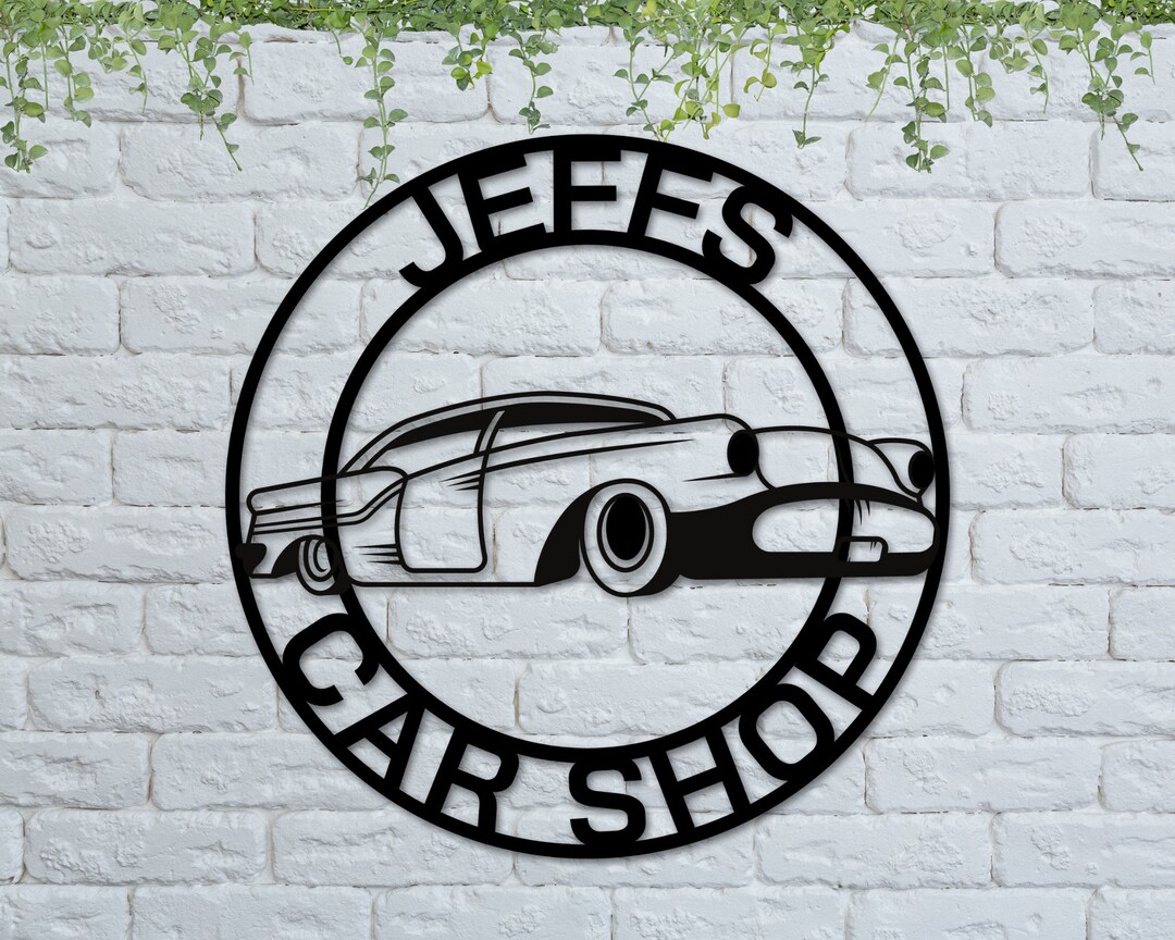 Personalized Metal Garage Sign Classic Car Sign Classic Car - Etsy