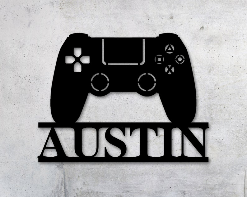 Controller Sign Gamer Metal Sign Gamer Name Sign Metal - Etsy