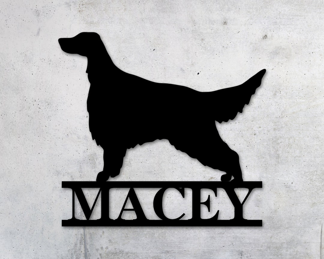 Personalized Irish Setter Family Name Metal Sign - Powder Coated - Etsy