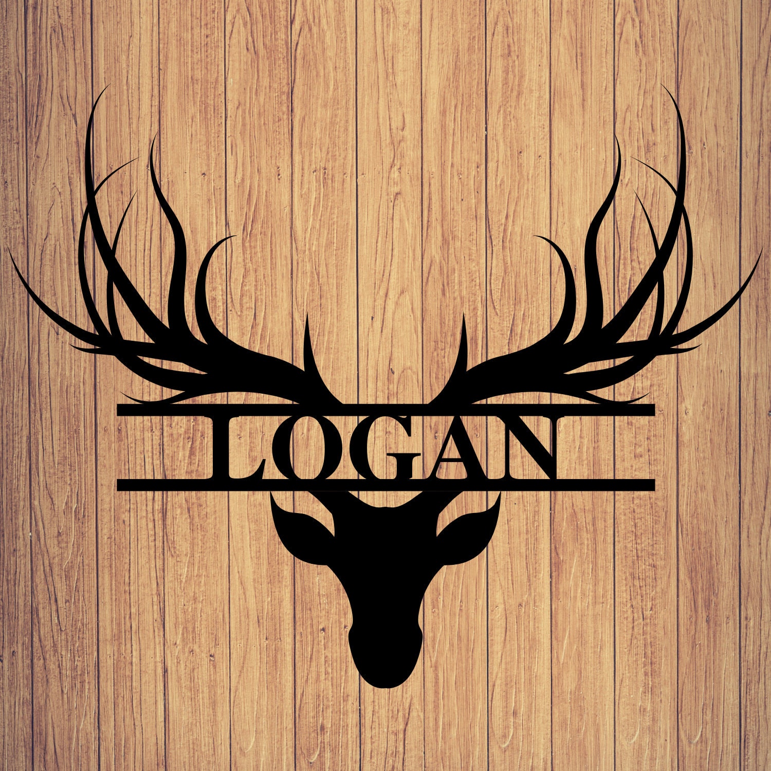 Family Name Metal Sign Deer Last Name Sign Housewarming | Etsy