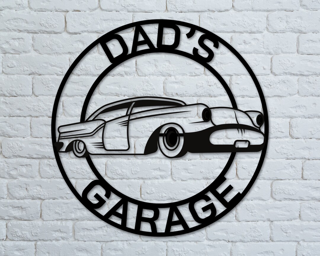 Personalized Metal Car Sign, Car Signs for Garage, Car Name, Muscle Car ...