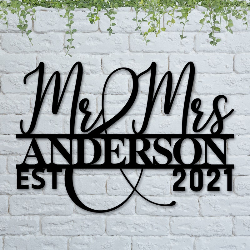 Mr and Mrs Signs - Etsy