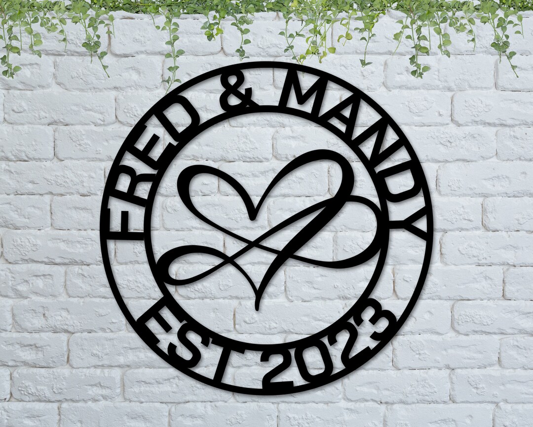 Custom Metal Sign Infinity Name Sign, Personalized Infinity Sign ...