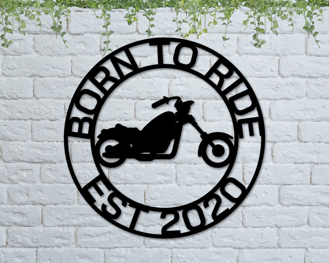 Motorcycle Metal Sign, Metal Garage Sign, Motorcycle Decor, Man Cave ...