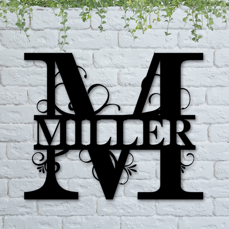 Metal Monogram - Etsy