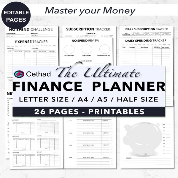 Printable Budget - Etsy