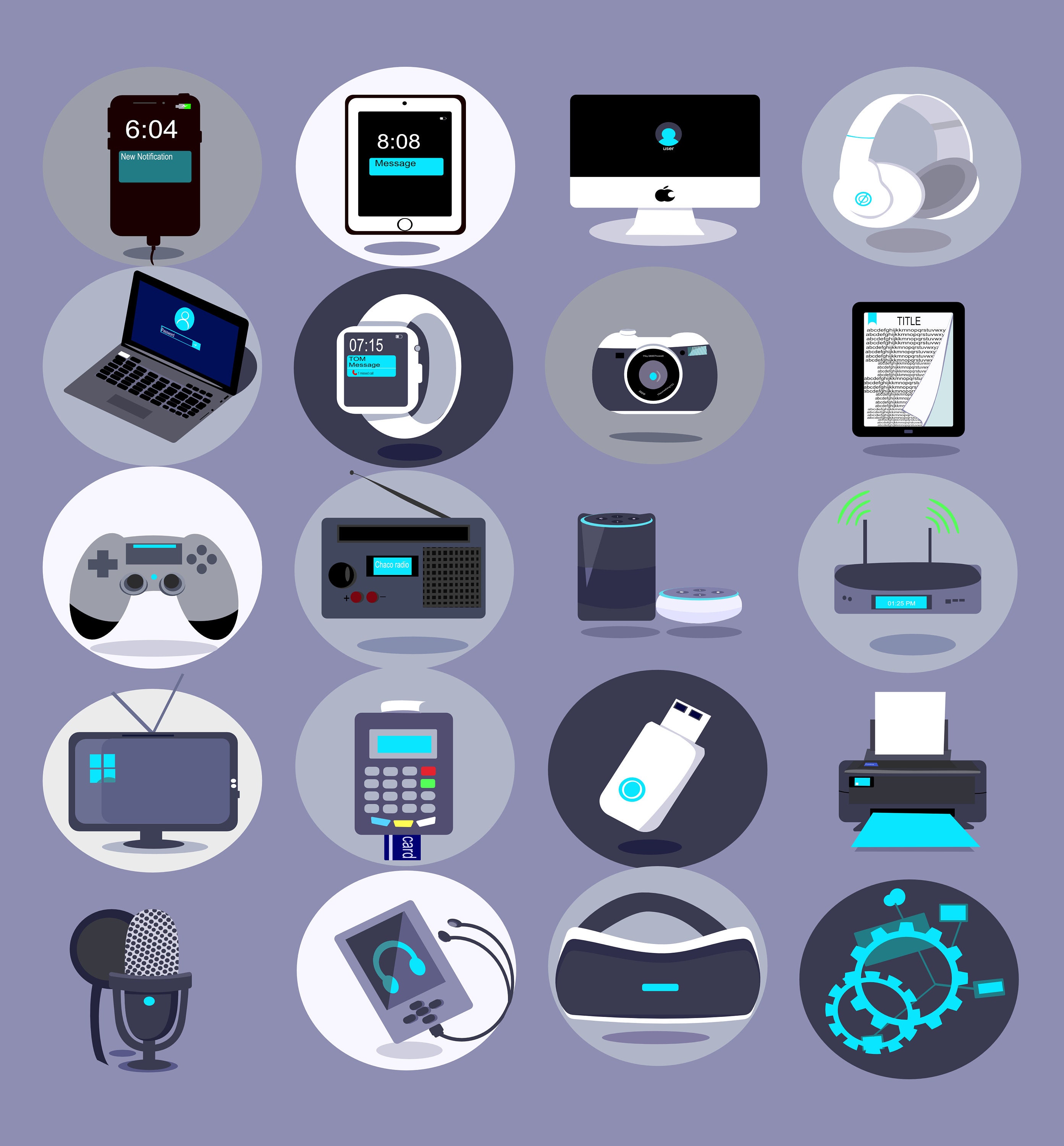 Technology Symbols Clip Art