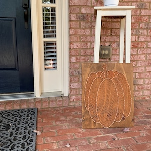 Happy Fall Giant Pumpkin String Art sign Home Decor Gift - Etsy