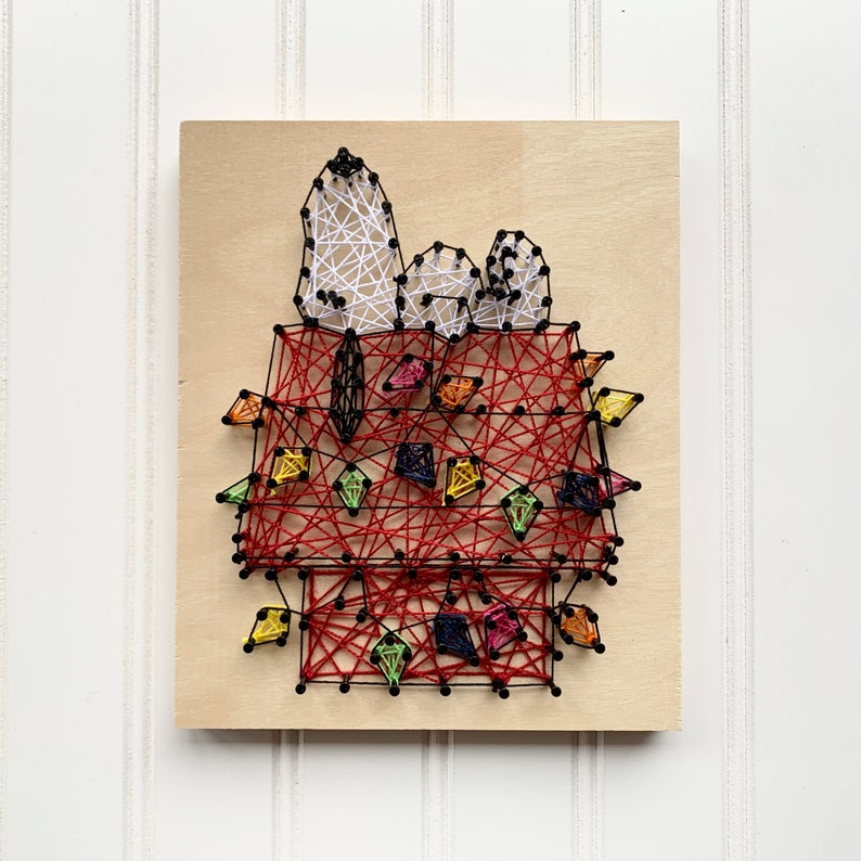 Christmas Snoopy String Art sign, Home Decor, Gift, Winter, Charlie ...