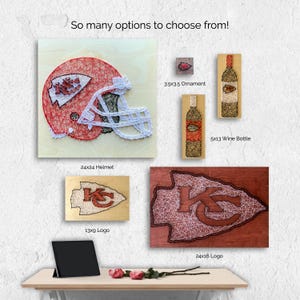 String Art Chiefs Decor, Custom KC Kansas City Wall Hanging Home Signs ...