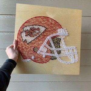 KC Chiefs String Art Home Decor, Kansas City Football Helmet Custom ...