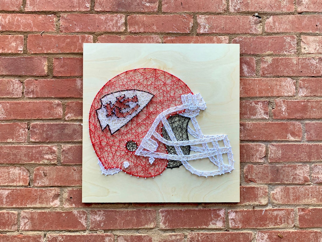KC Chiefs String Art Home Decor, Kansas City Football Helmet Custom ...