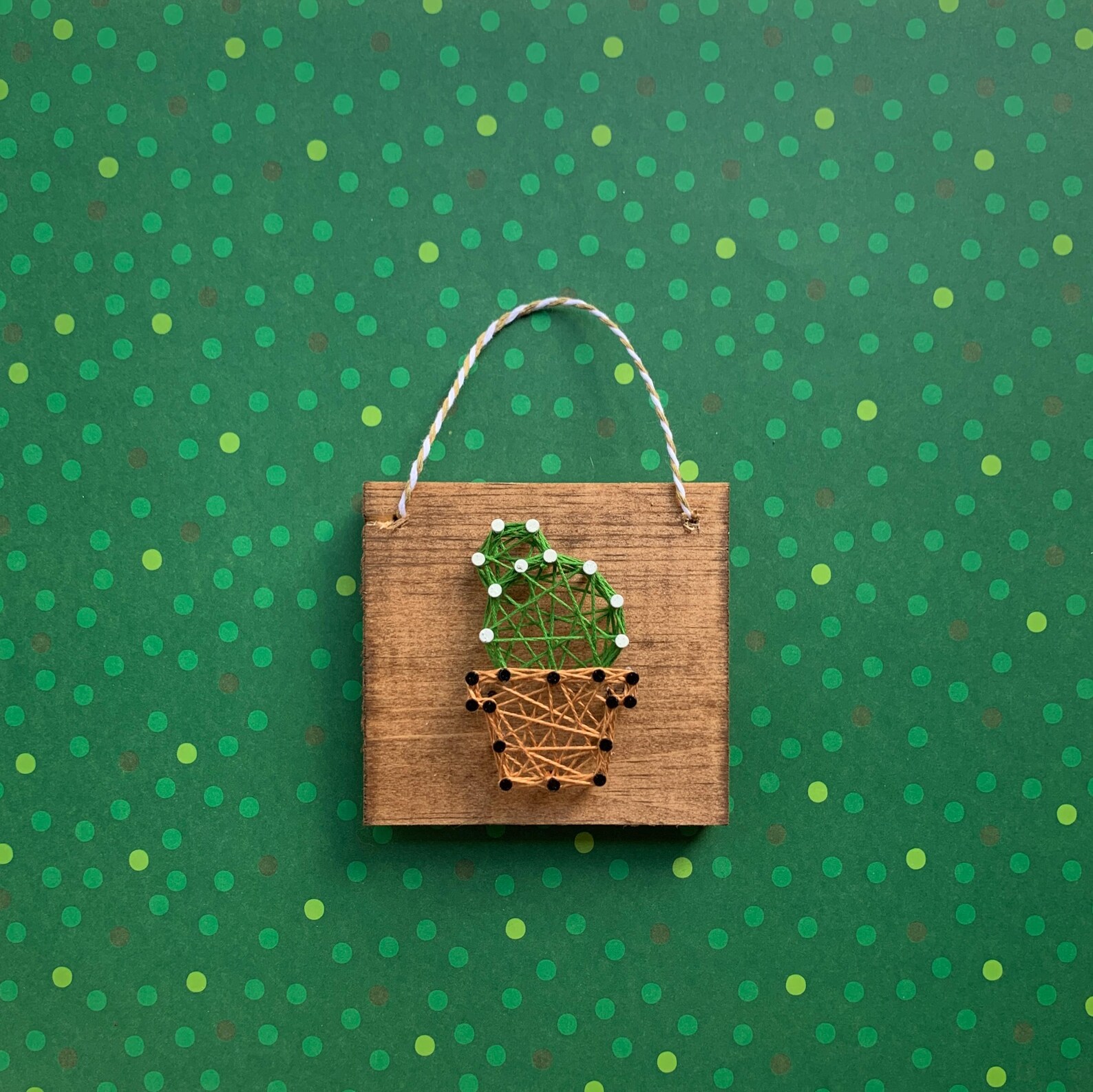 DIY String Art Christmas Ornament Tree Decor, Set of 4 3D Flower ...