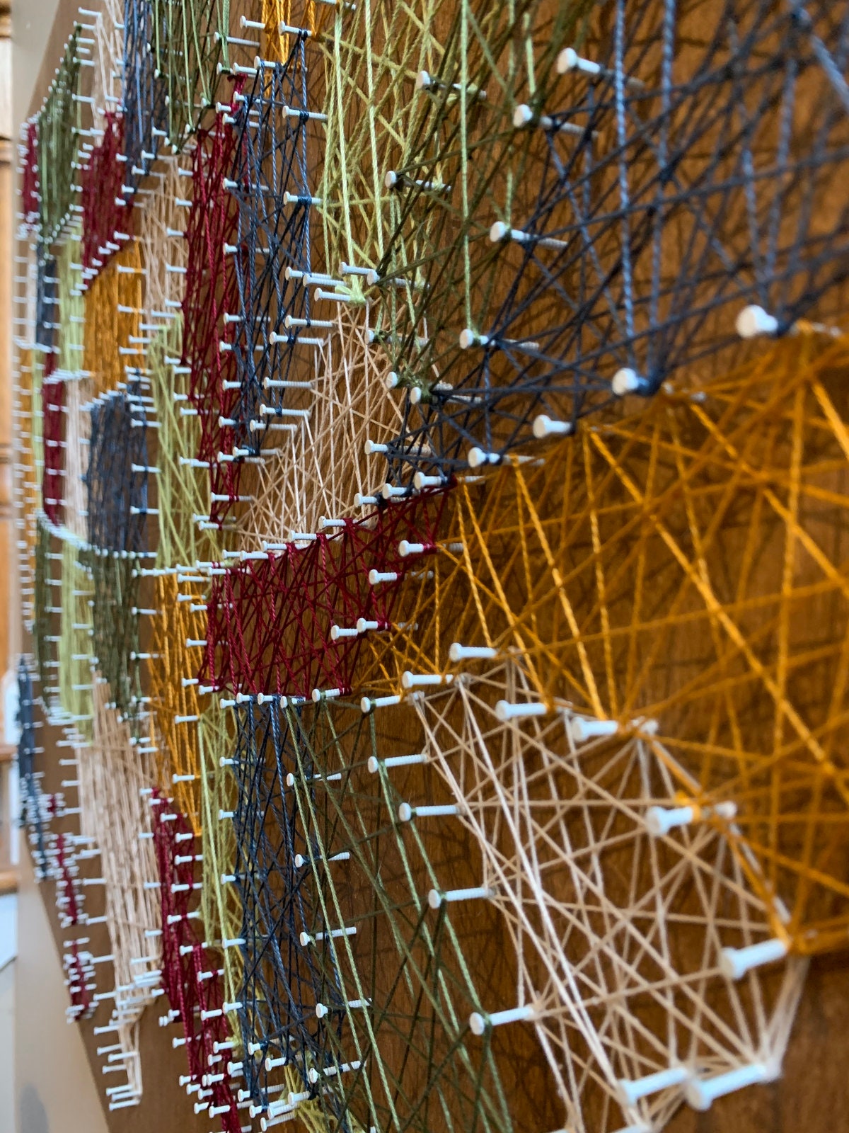 XL String Art Map Home Decor, Custom Large USA States Wall Hanging Sign ...