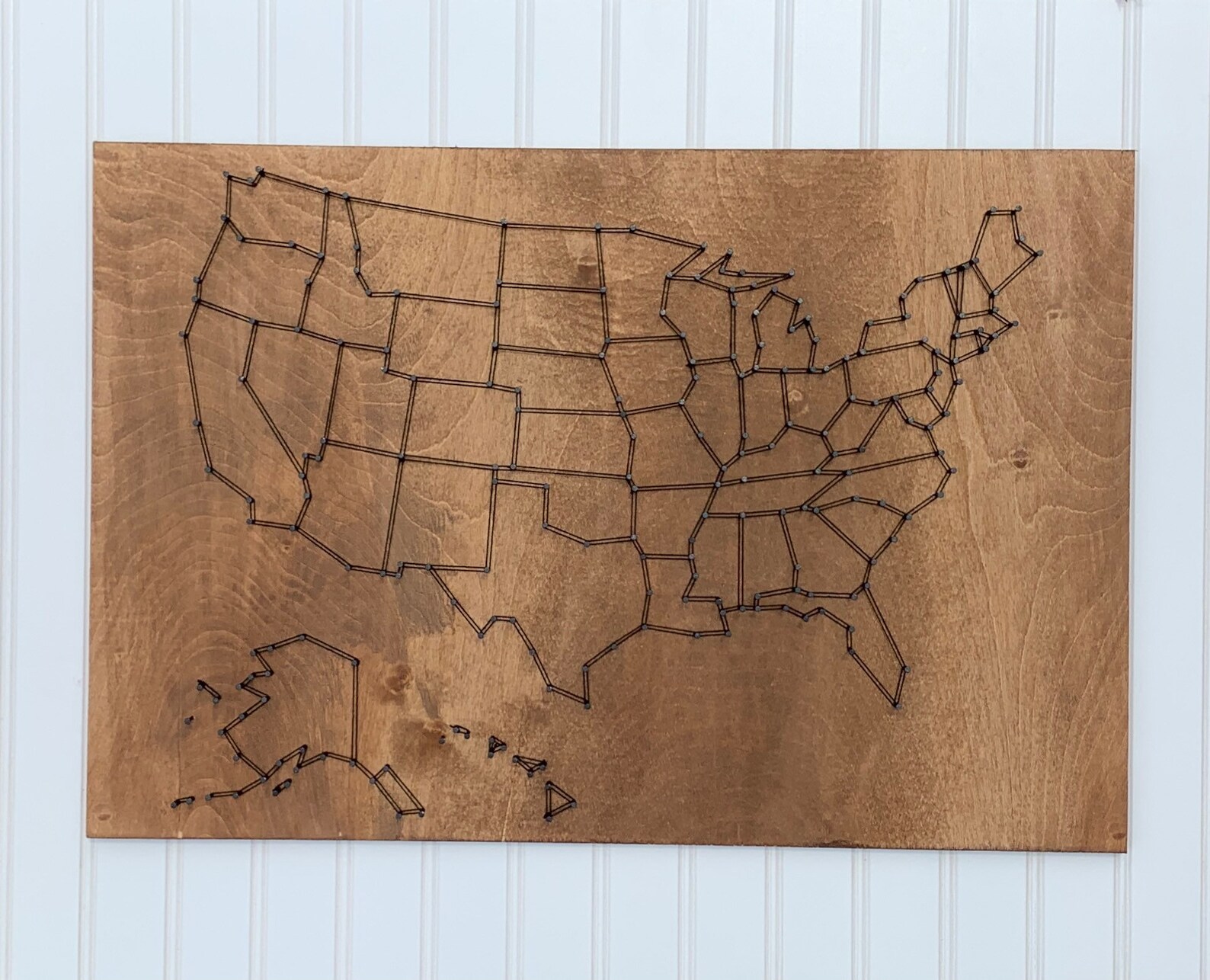 String Art Map Home Decor, Custom Wall Hanging United States Sign, DIY ...