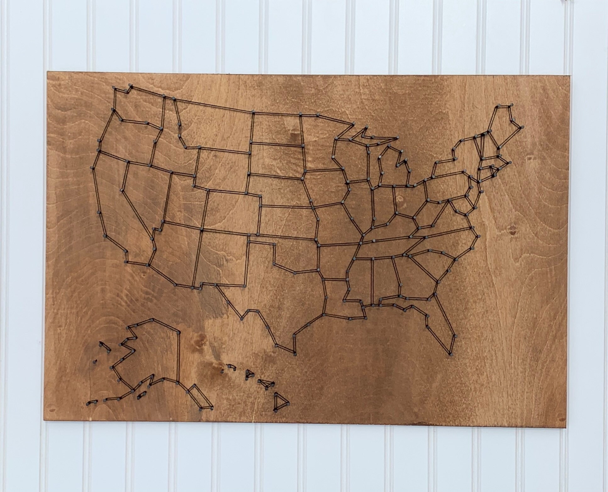 Customizable String Art Map of the United States - Etsy