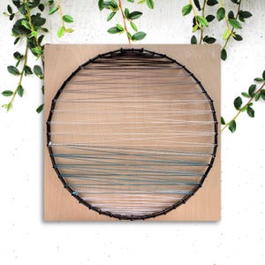 DIY String Art Gradient Circle Home Decor, 3D Wall Hanging Sign Gift ...