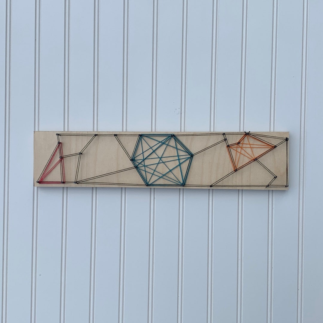 Geometric Colors and Shapes String Art sign Home Decor - Etsy