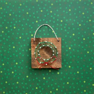 DIY String Art Christmas Ornament Tree Decor, Set of 5 Personalize ...