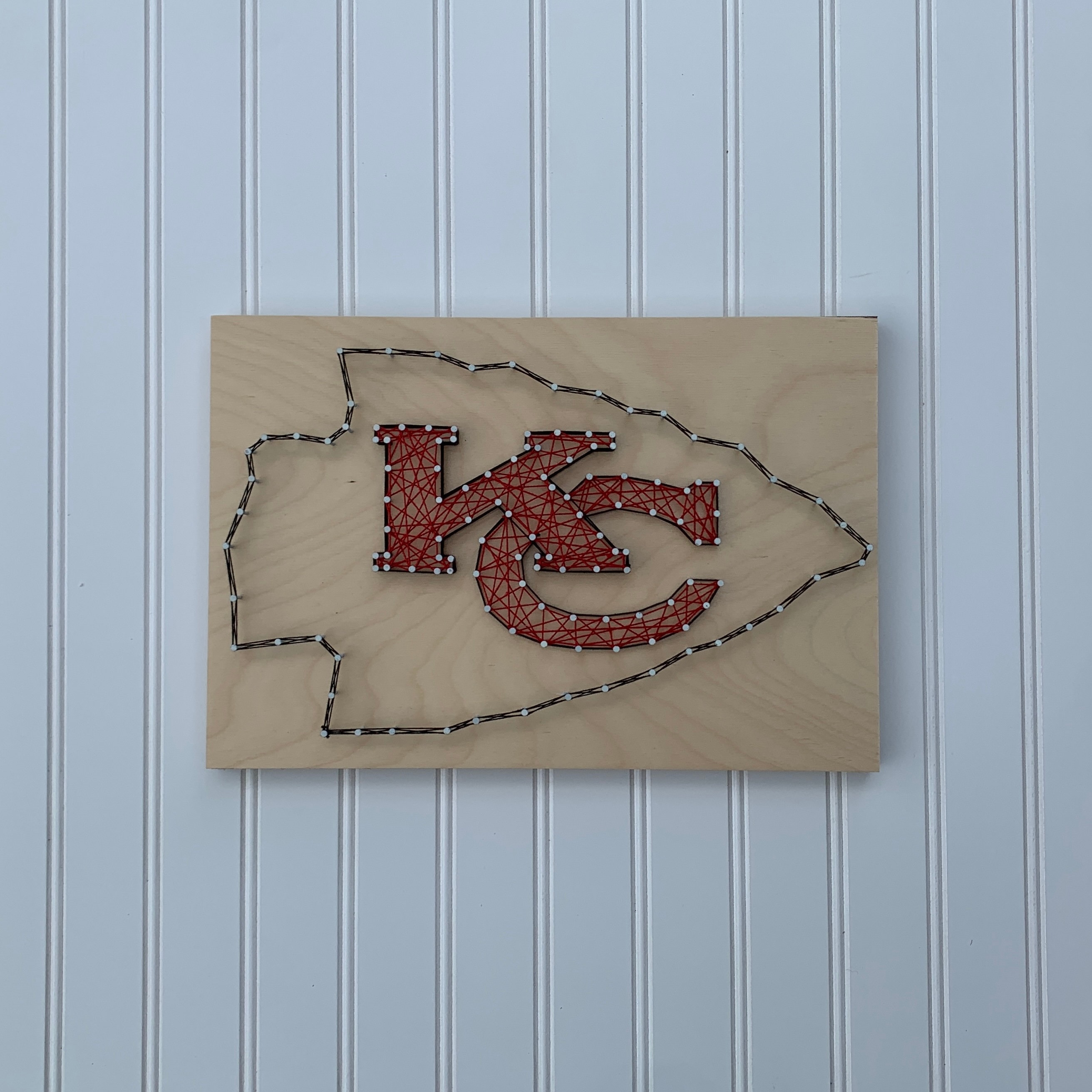 String Art Chiefs Decor, Custom Kc Kansas City Wall Hanging Home Signs ...