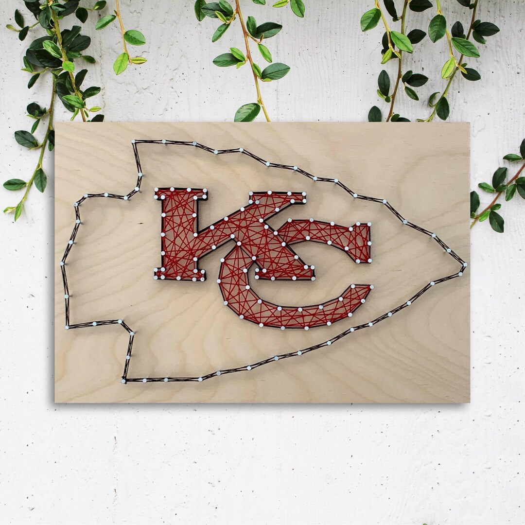 String Art Chiefs Decor, Custom KC Kansas City Wall Hanging Home Signs ...