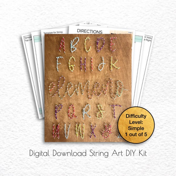 String Art Letters - Etsy