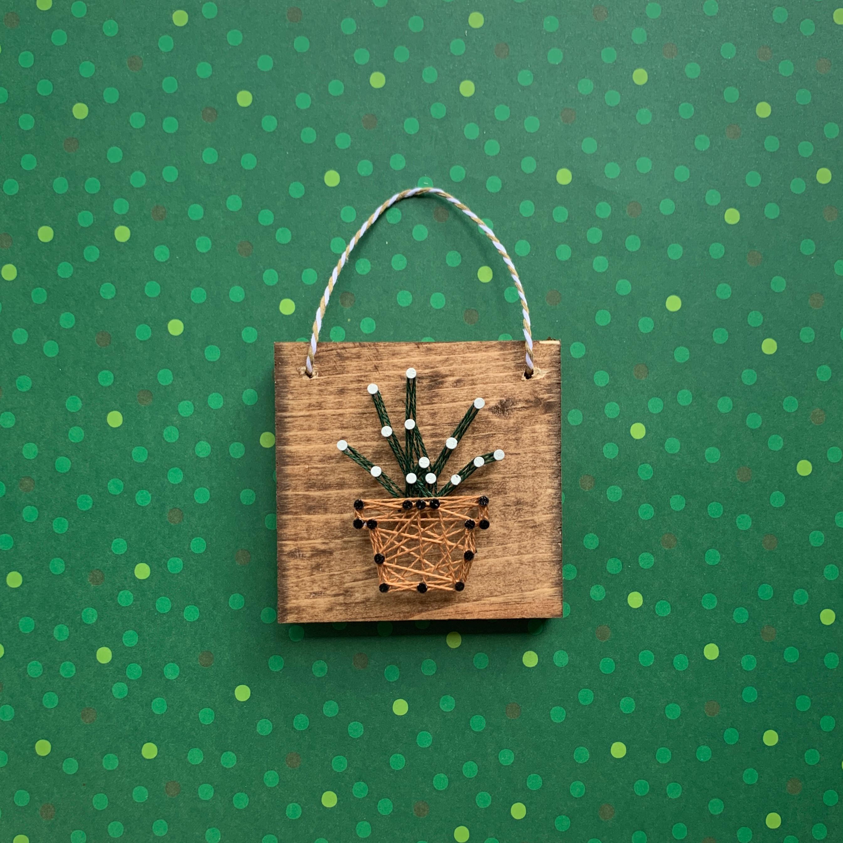 DIY String Art Christmas Ornament Tree Decor, Set of 4 Flowers ...