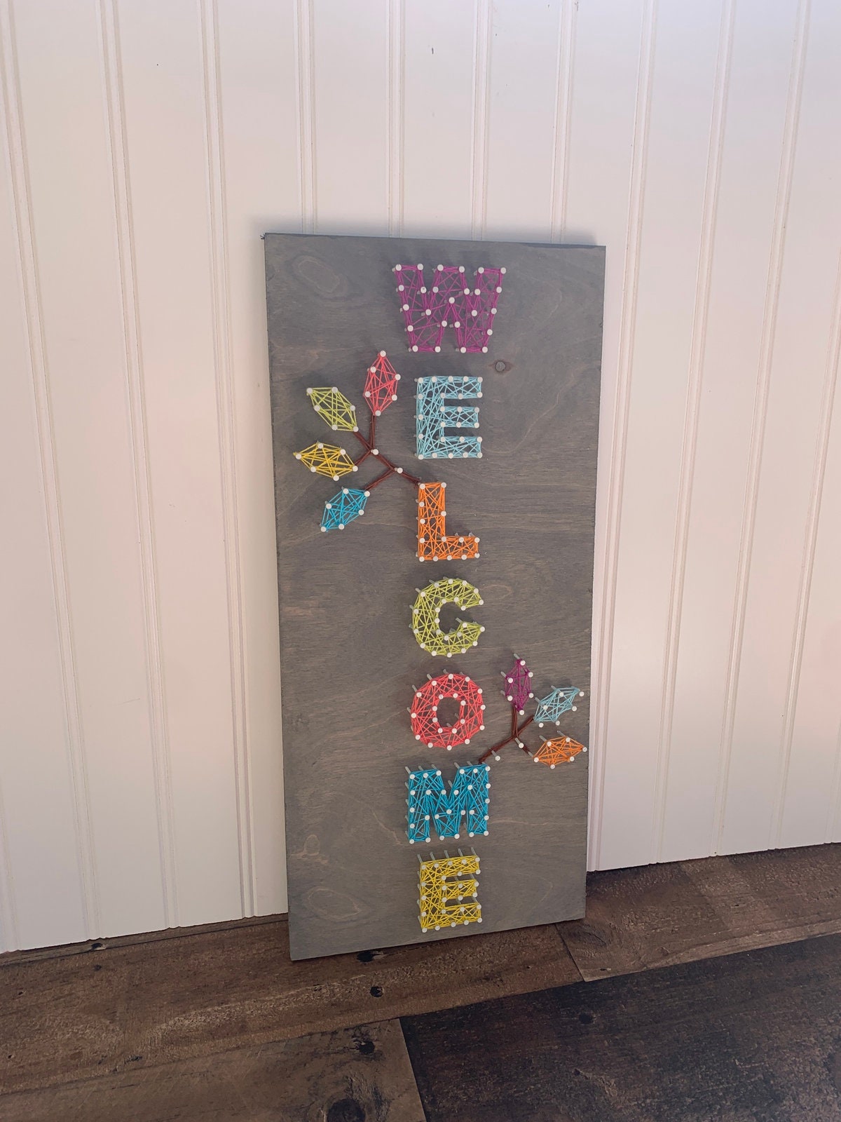 String Art Welcome Sign, Custom Wall Hanging Home Decor, DIY Craft Kit ...