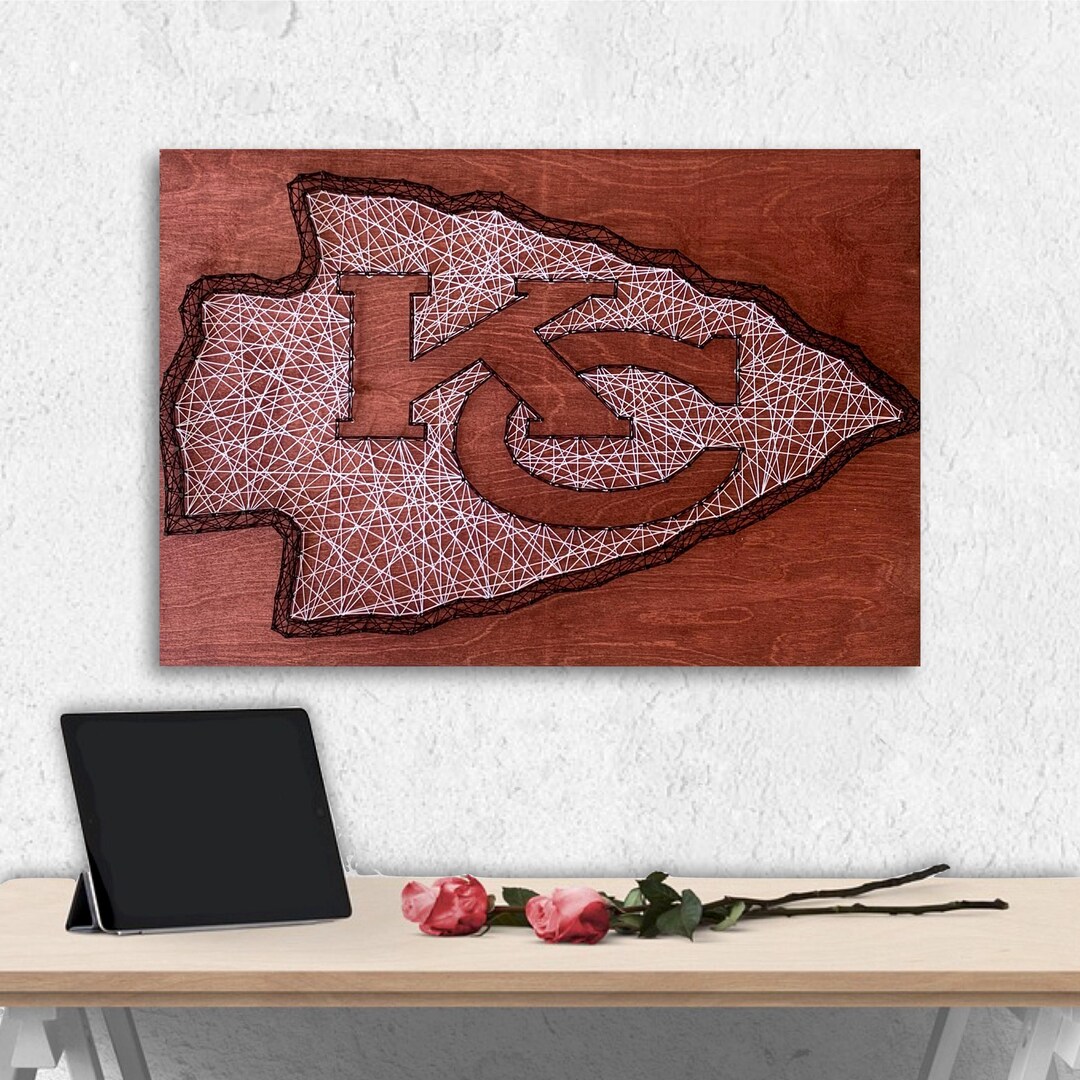 String Art Chiefs Decor, Custom KC Kansas City Wall Hanging Home Signs ...