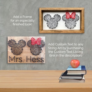 DIY String Art Mickey and Minnie Mouse Kids Home Decor, 3D Wall Hang ...