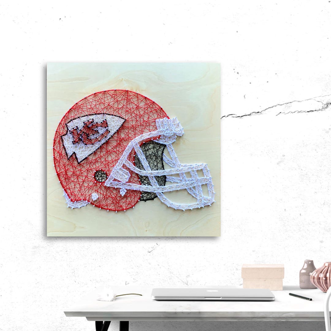 KC Chiefs String Art Home Decor, Kansas City Football Helmet Custom ...