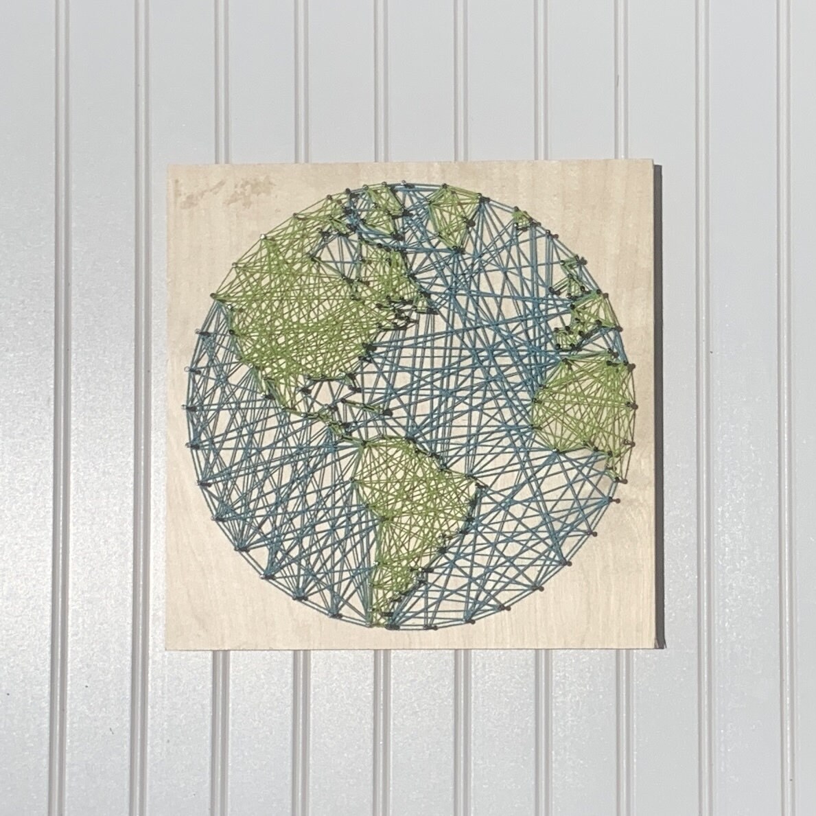 DIY String Art Globe Digital Download PDF Template Nail Printable World ...